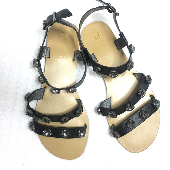 Restricted | Shoes | New Restricted Flat Gemstone Sandals | Poshmark
